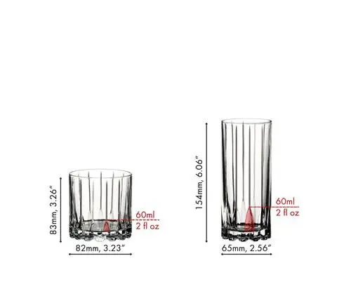 RIEDEL 8 Piece Bar Glassware Set