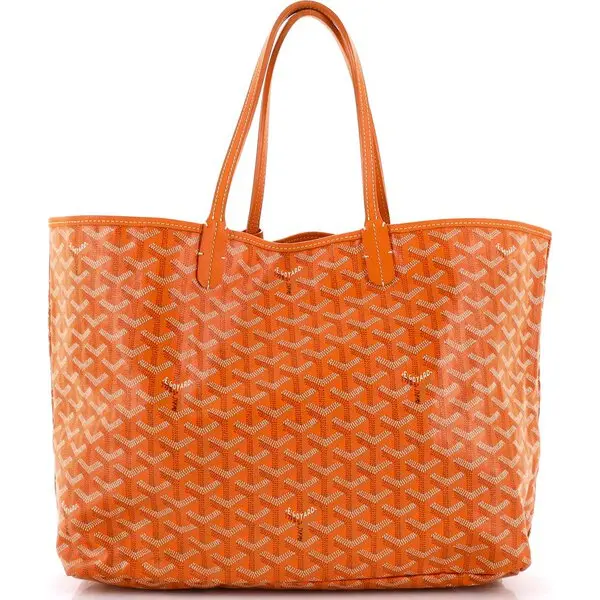 Goyard Saint Louis Tote Coated Canvas Pm - Orange