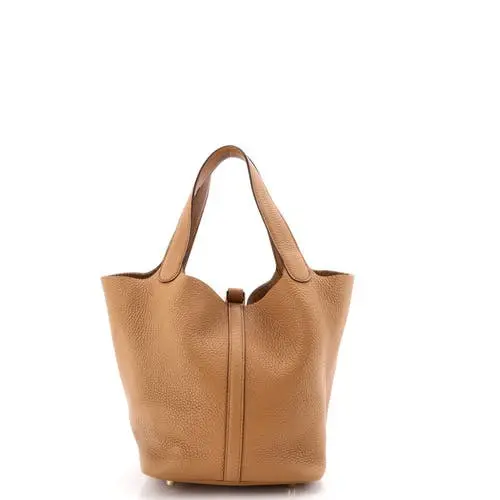 Hermès Picotin Lock Bag Clemence Mm - Brown
