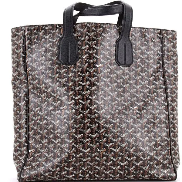 Goyard Voltaire Iii Tote Coated Canvas - Black