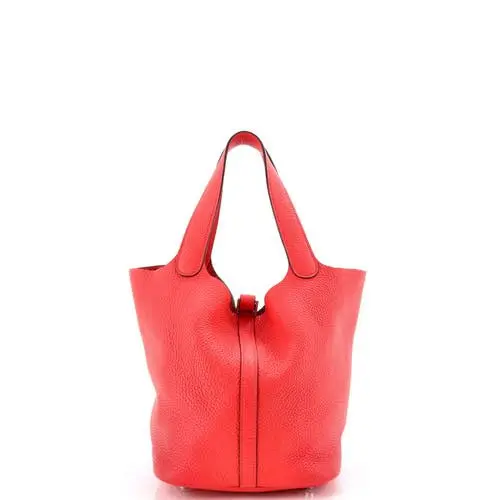 Hermès Picotin Lock Bag Clemence Mm - Red
