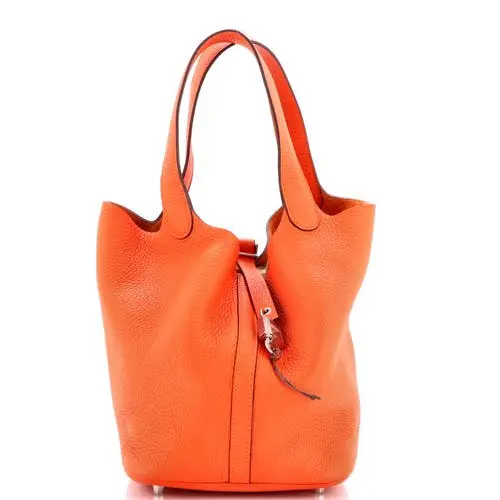 Hermès Picotin Lock Bag Clemence Mm - Orange