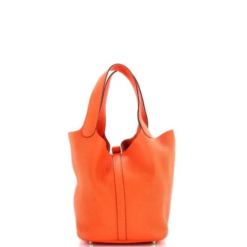 Hermès Picotin Lock Bag Clemence Mm - Orange