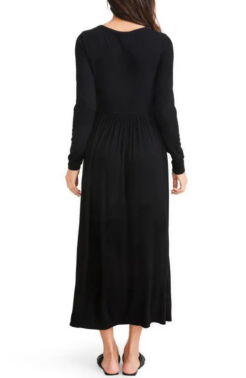 Hatch The Softest Rib Long Sleeve Maxi Dress