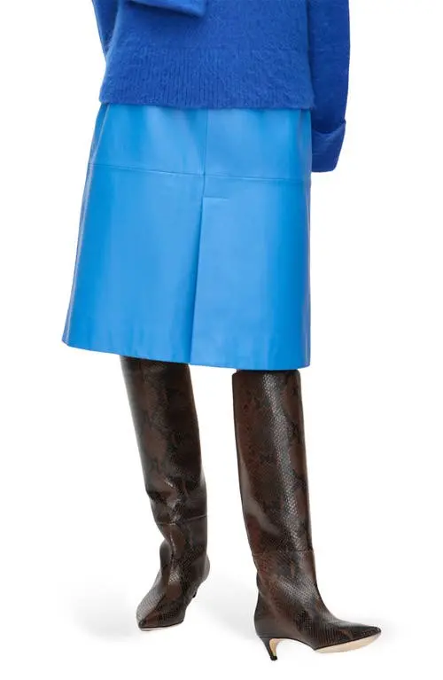 ALIGNE Olwen Leather Knee-length Skirt