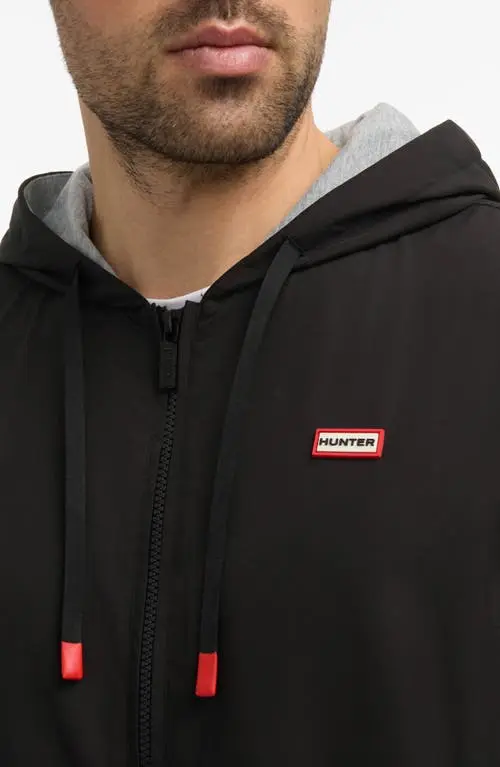 Hunter Baltico Reversible Water Repellent Jacket - Black/red