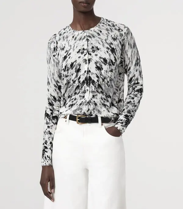 ALLSAINTS Wool Printed Anouk Cardigan