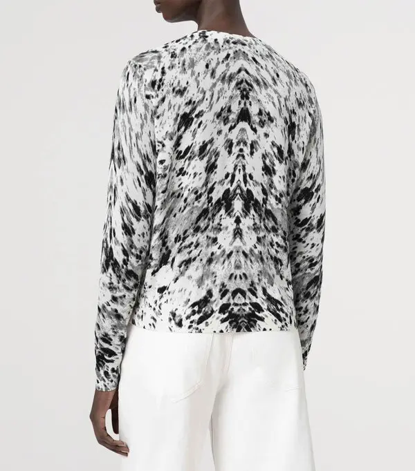 ALLSAINTS Wool Printed Anouk Cardigan