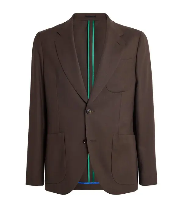 Paul Smith Wool Patch-pocket Blazer - Brown