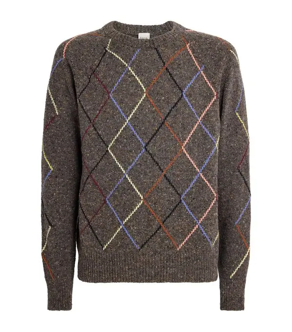 Paul Smith Wool-cotton Argyle Sweater