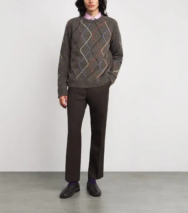 Paul Smith Wool-cotton Argyle Sweater