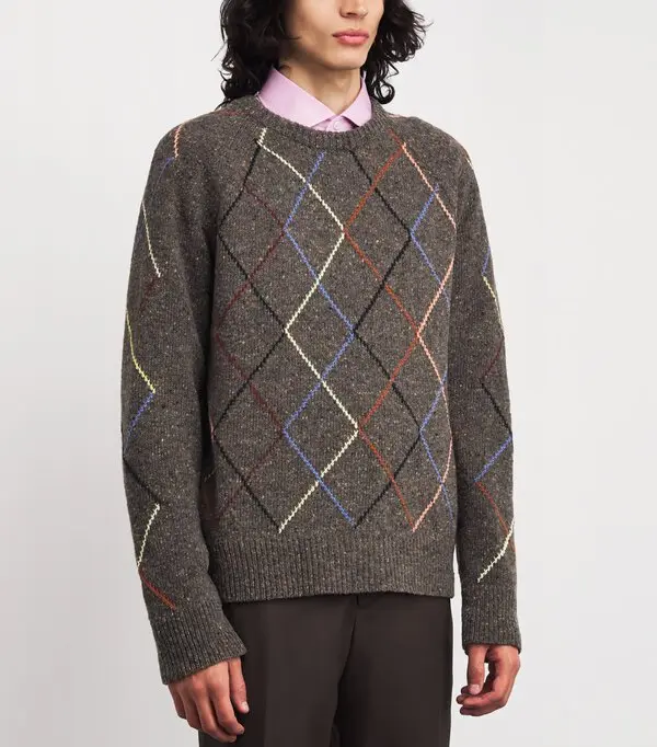 Paul Smith Wool-cotton Argyle Sweater