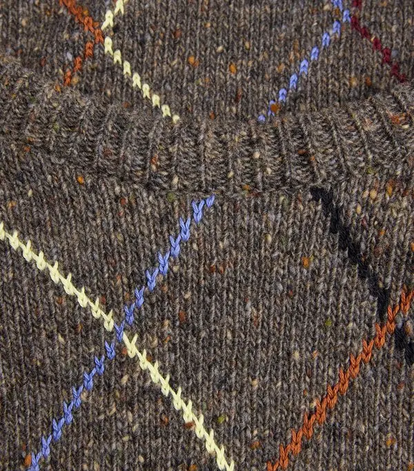 Paul Smith Wool-cotton Argyle Sweater