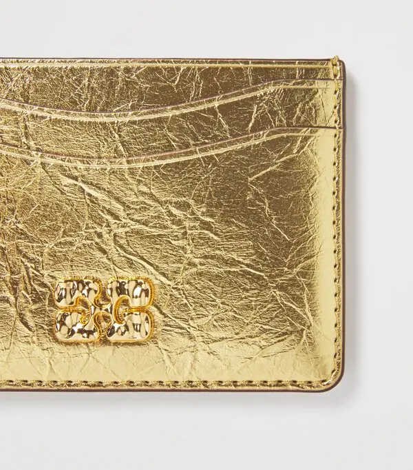 GANNI Metallic Bou Card Holder