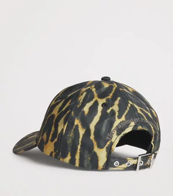 GANNI Embroidered Logo Baseball Cap - Brown