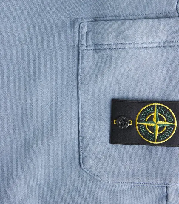 Stone Island Organic Cotton Fleece Shorts