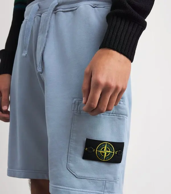 Stone Island Organic Cotton Fleece Shorts