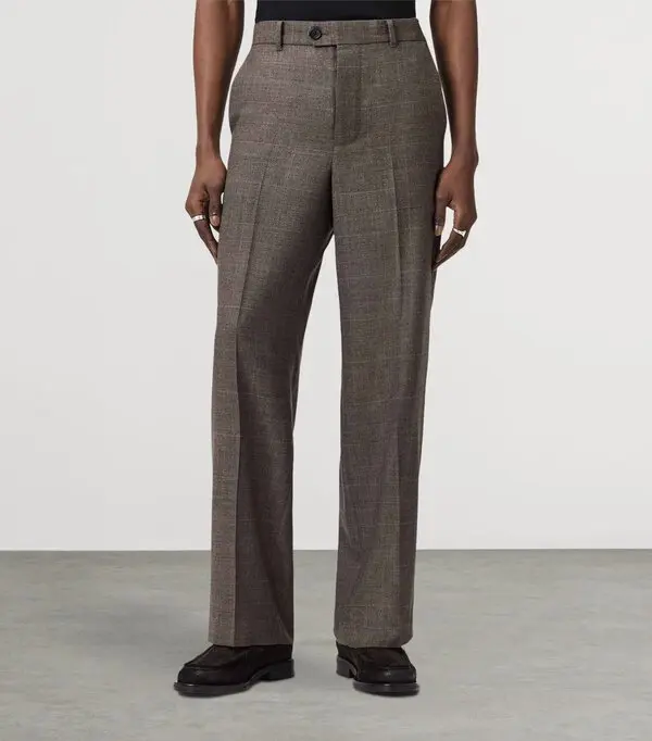 ALLSAINTS Wool-blend Check Clover Trousers