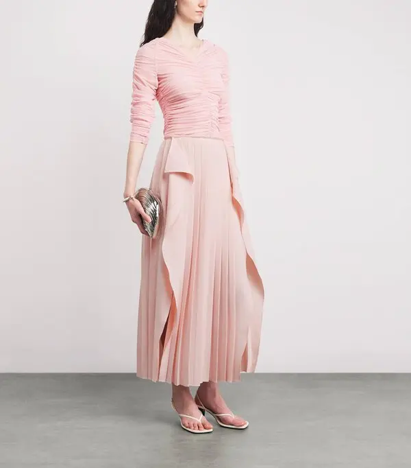 VORANIDA Pleated Mira Midi Skirt