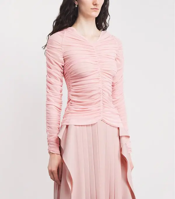 VORANIDA Ruched Long-sleeve Top