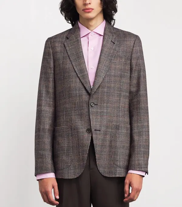 Paul Smith Wool-silk-cashmere Check Blazer