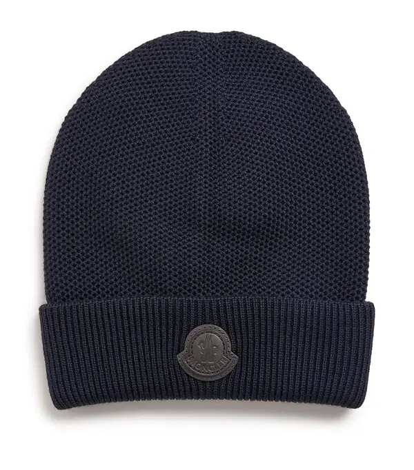 Moncler Wool Beanie - Blue