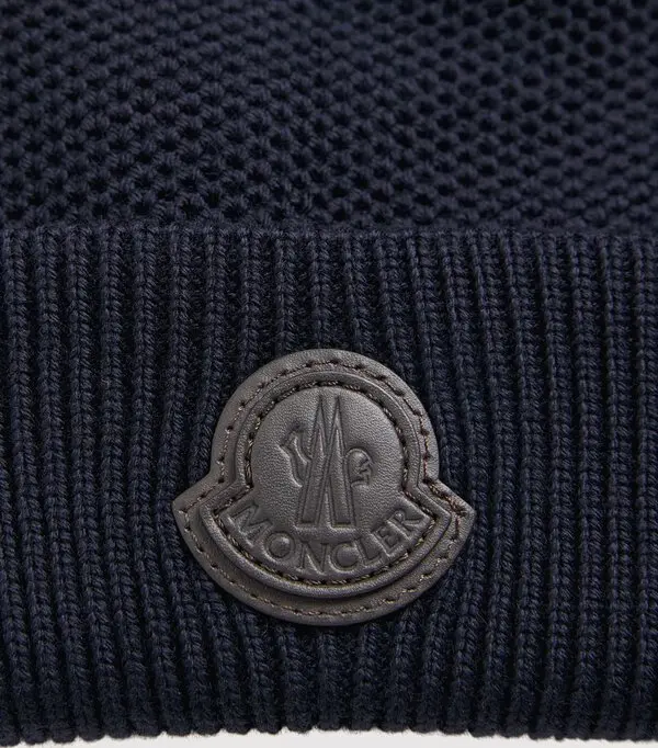 Moncler Wool Beanie - Blue