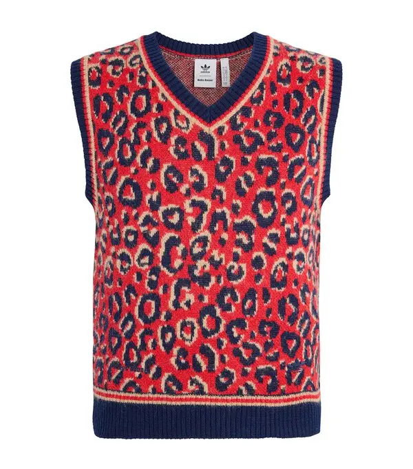 Adidas X Wales Bonner Leopard Sweater Vest