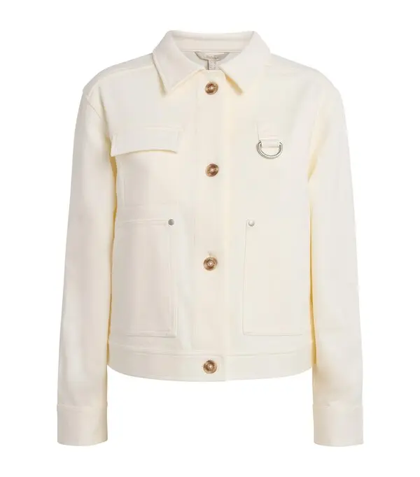 Barbour Stretch Cotton-blend Kirby Overshirt - White