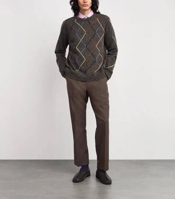 Paul Smith Wool Elasticated Straight Trousers