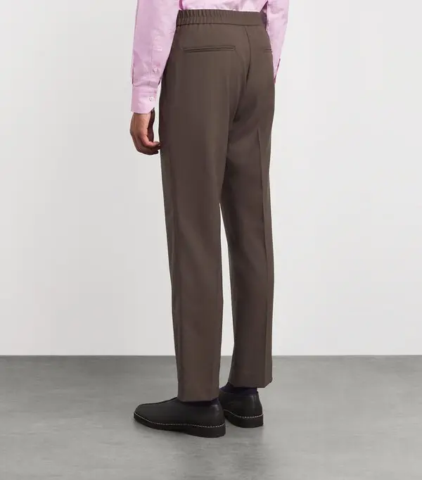 Paul Smith Wool Elasticated Straight Trousers