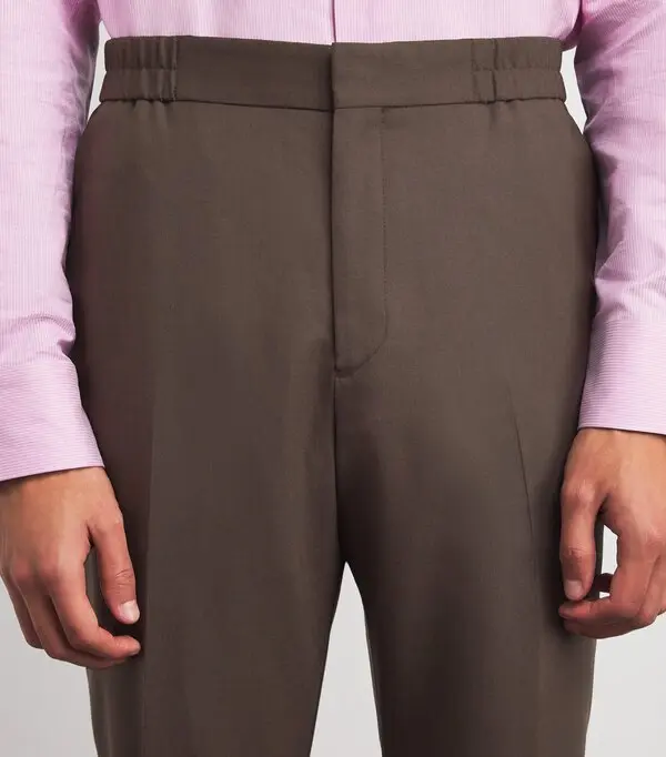 Paul Smith Wool Elasticated Straight Trousers