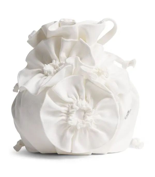 JESSIE AND JAMES Drawstring Bag With Floral Embellishments