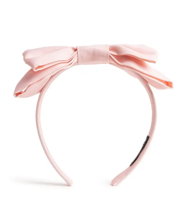 MAMA LUMA Grosgrain Bow Headband - Pink