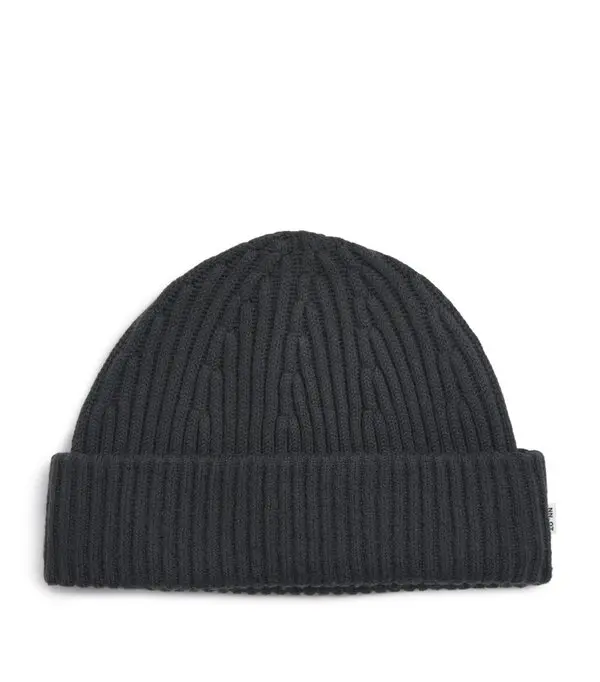 Nn07 Wool-blend Ribbed Beanie - Green