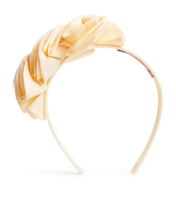 JESSIE AND JAMES Sweet Pea Floral Headband - Yellow