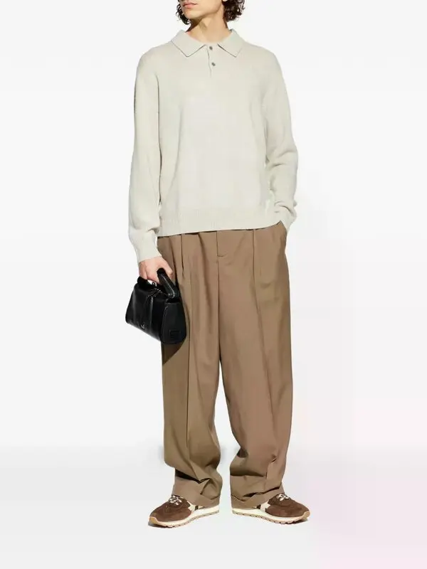 LISA YANG Buttoned Polo Shirt - Neutrals