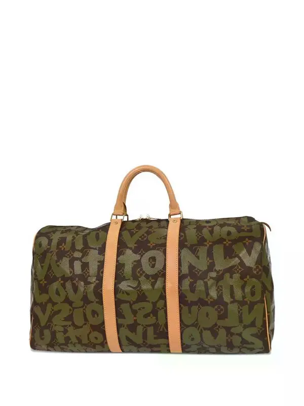 LOUIS VUITTON X Stephen Sprouse 2001 Graffiti Keepall 50 Duffle Bag - Brown