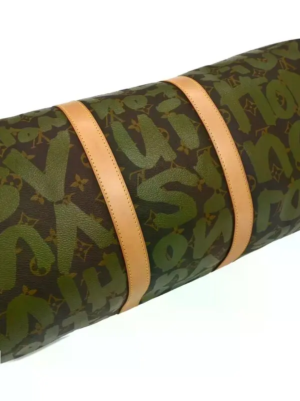 LOUIS VUITTON X Stephen Sprouse 2001 Graffiti Keepall 50 Duffle Bag - Brown