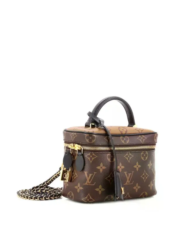 LOUIS VUITTON Vanity Handbag Reverse Monogram Canvas Pm Satchel