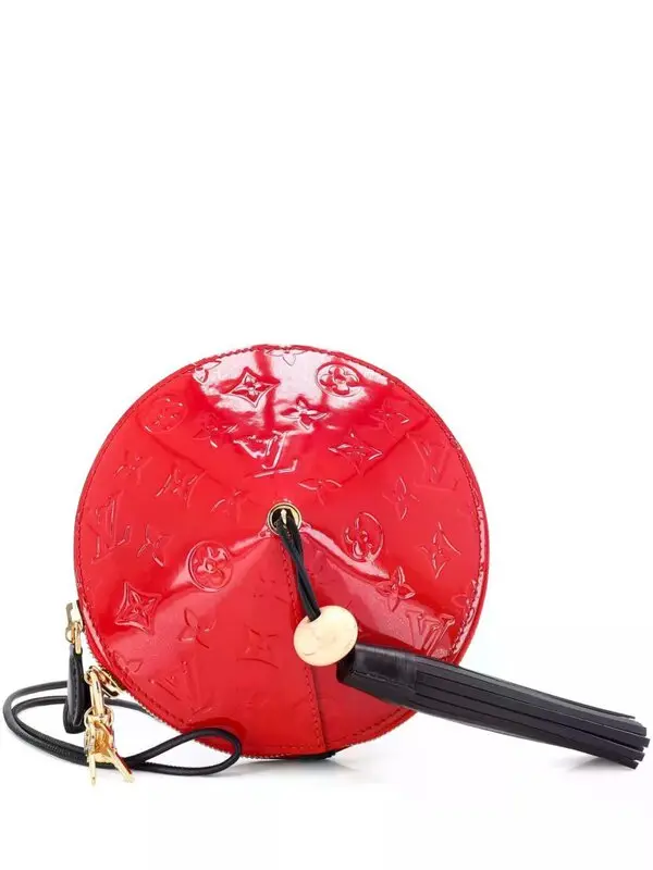 LOUIS VUITTON Toupie Handbag Vernis Clutch - Red