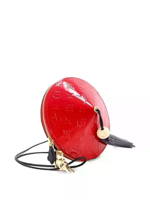 LOUIS VUITTON Toupie Handbag Vernis Clutch - Red