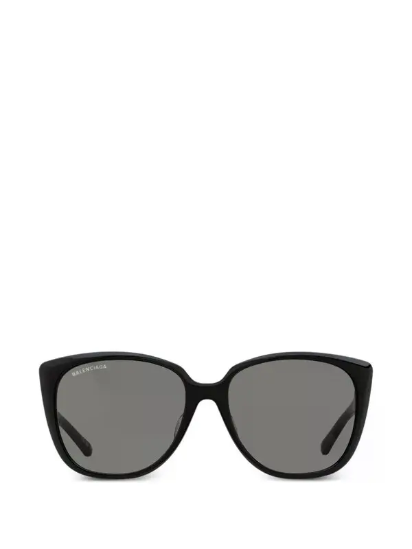 Balenciaga Alternative Fit Square Sunglasses - Black