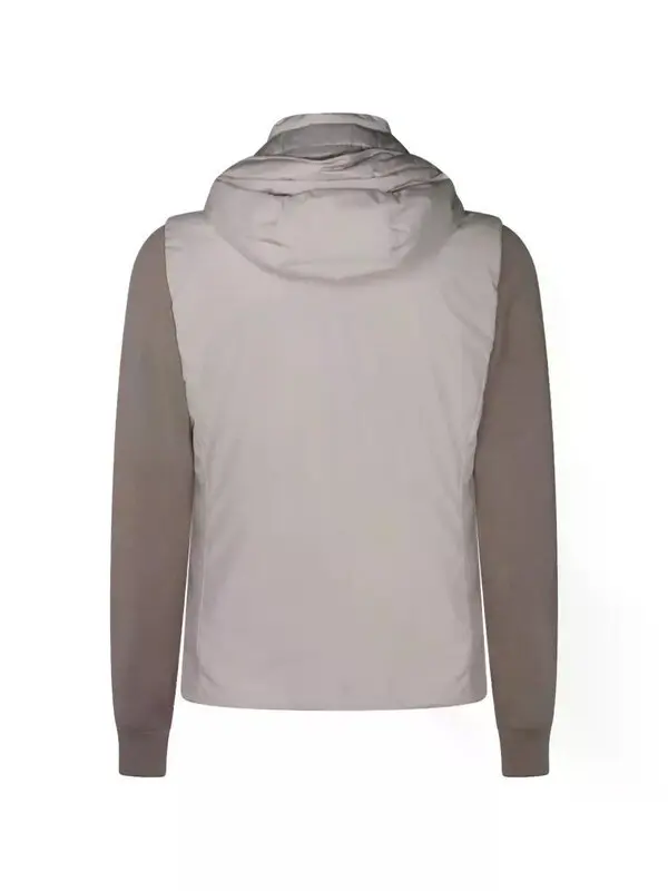 MOORER Hooded Zip Jacket - Neutrals
