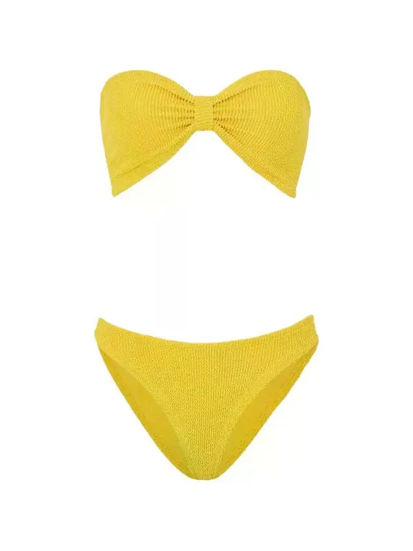 Hunza G Textured Bikini Set - Yellow