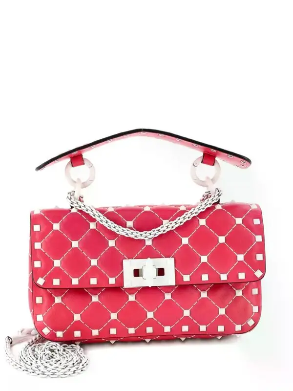 Valentino Garavani Free Rockstud Spike Quilted Flap Bag - Pink