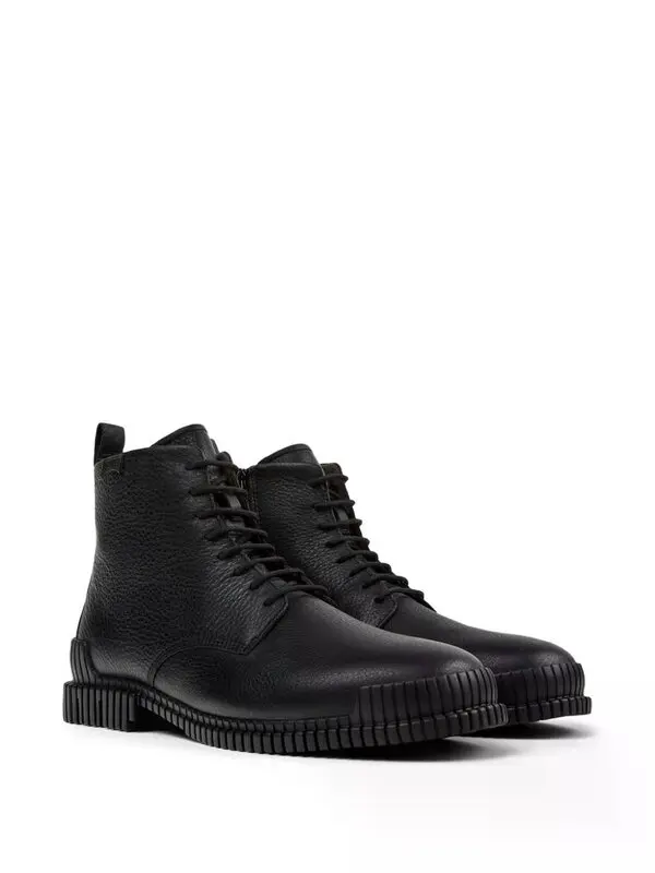 Camper Pix Leather Boots - Black