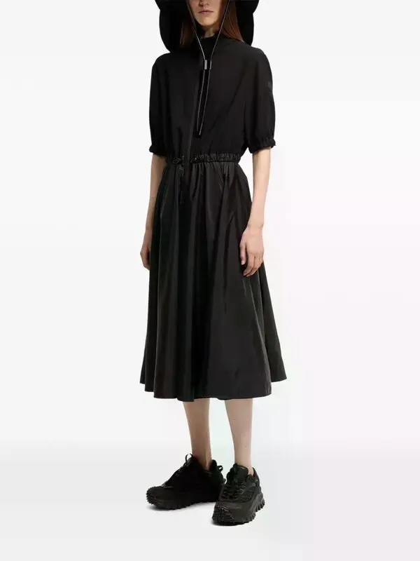 Moncler Logo Patch Midi Dress