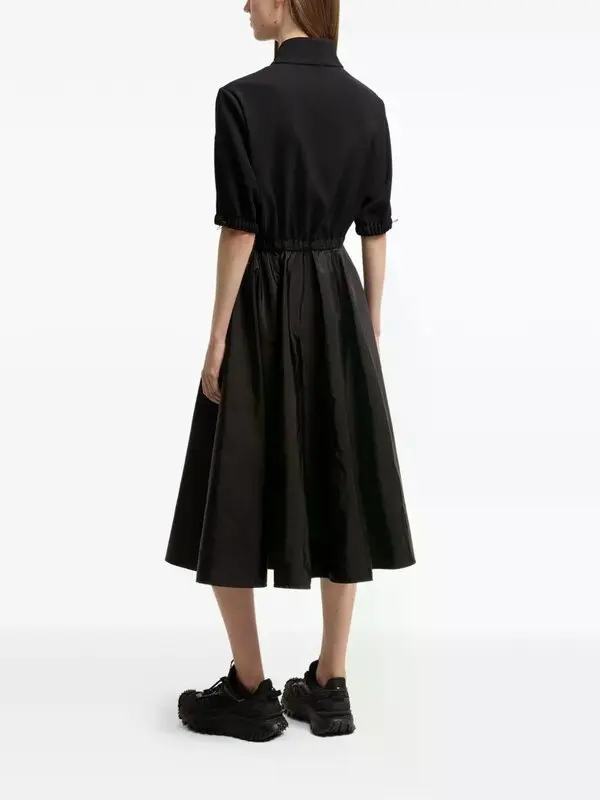Moncler Logo Patch Midi Dress