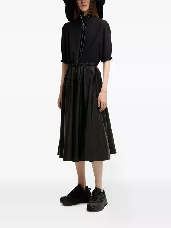 Moncler Logo Patch Midi Dress